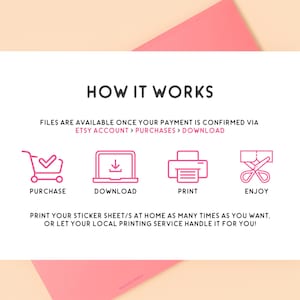 Binder Clips Printable Sticker Sheet | Aesthetic Junk Journal Ephemera ...