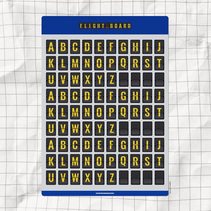 Airport Journal Stickers - Etsy