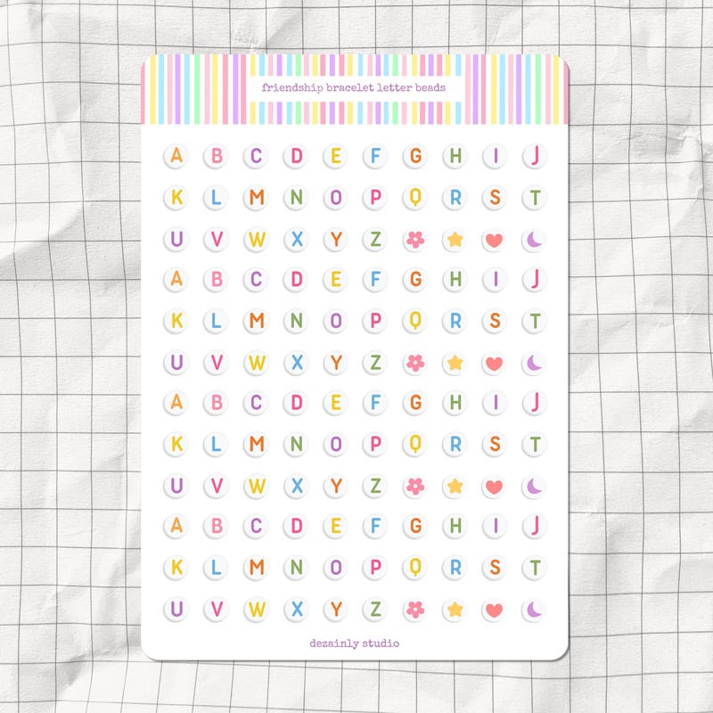 Custom Alphabet Scrapbook Stickers - Etsy