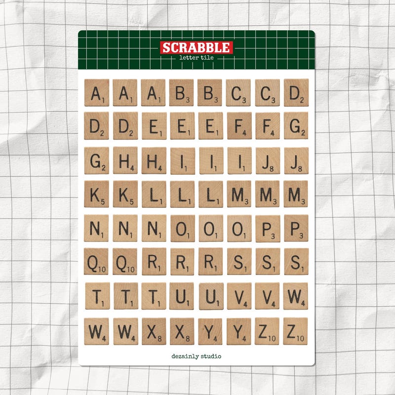 Miniature Letter Tiles - Etsy UK