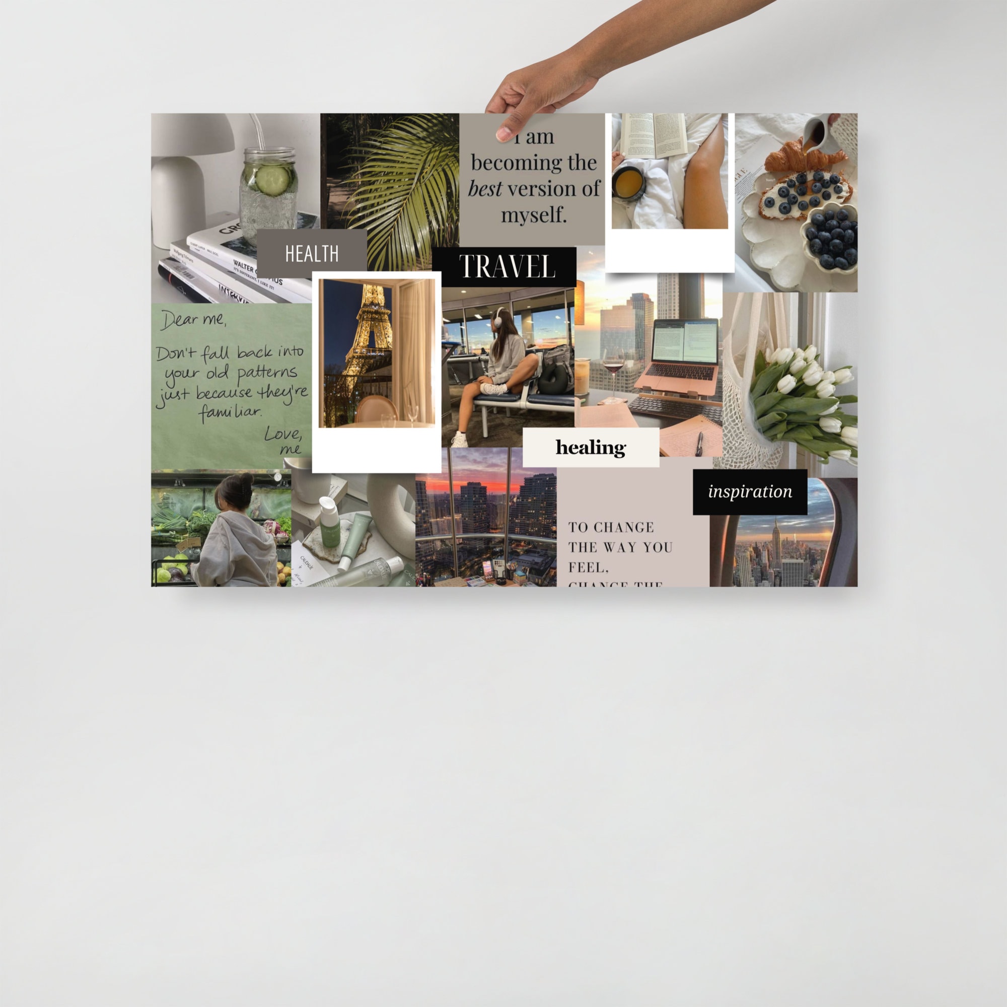 Digital and Printable Vision/mood Board Template, Aesthetic, Personal ...