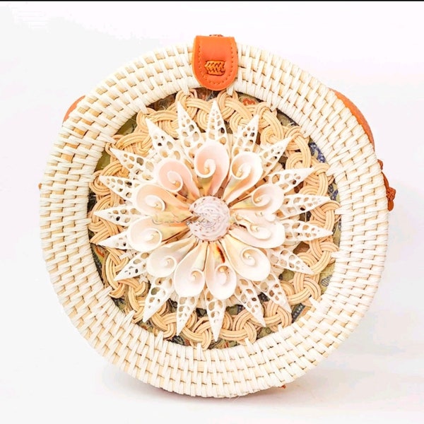 Shell Rattan Bag - Etsy