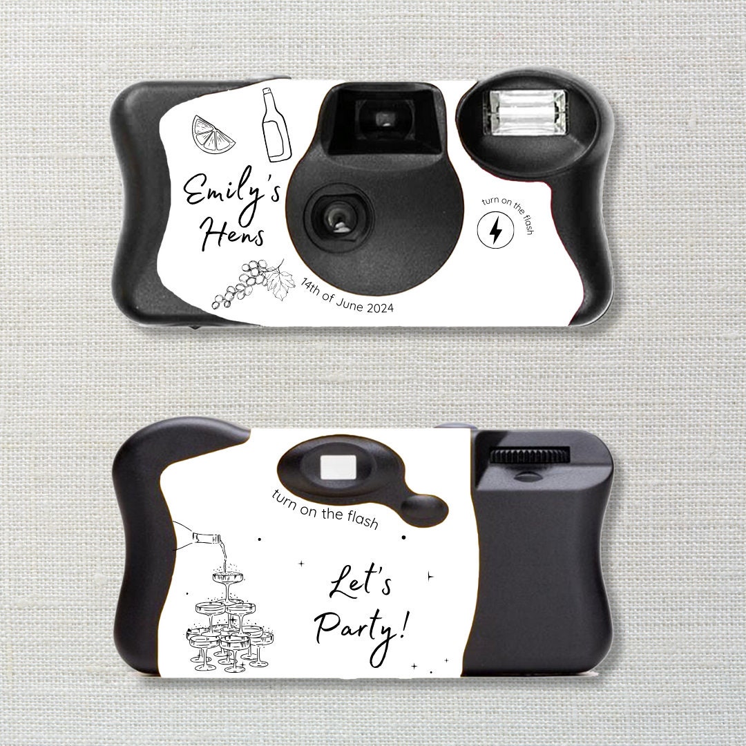 Kodak Funsaver Disposable Camera Sticker Wrap for Hens/weddings/baby ...