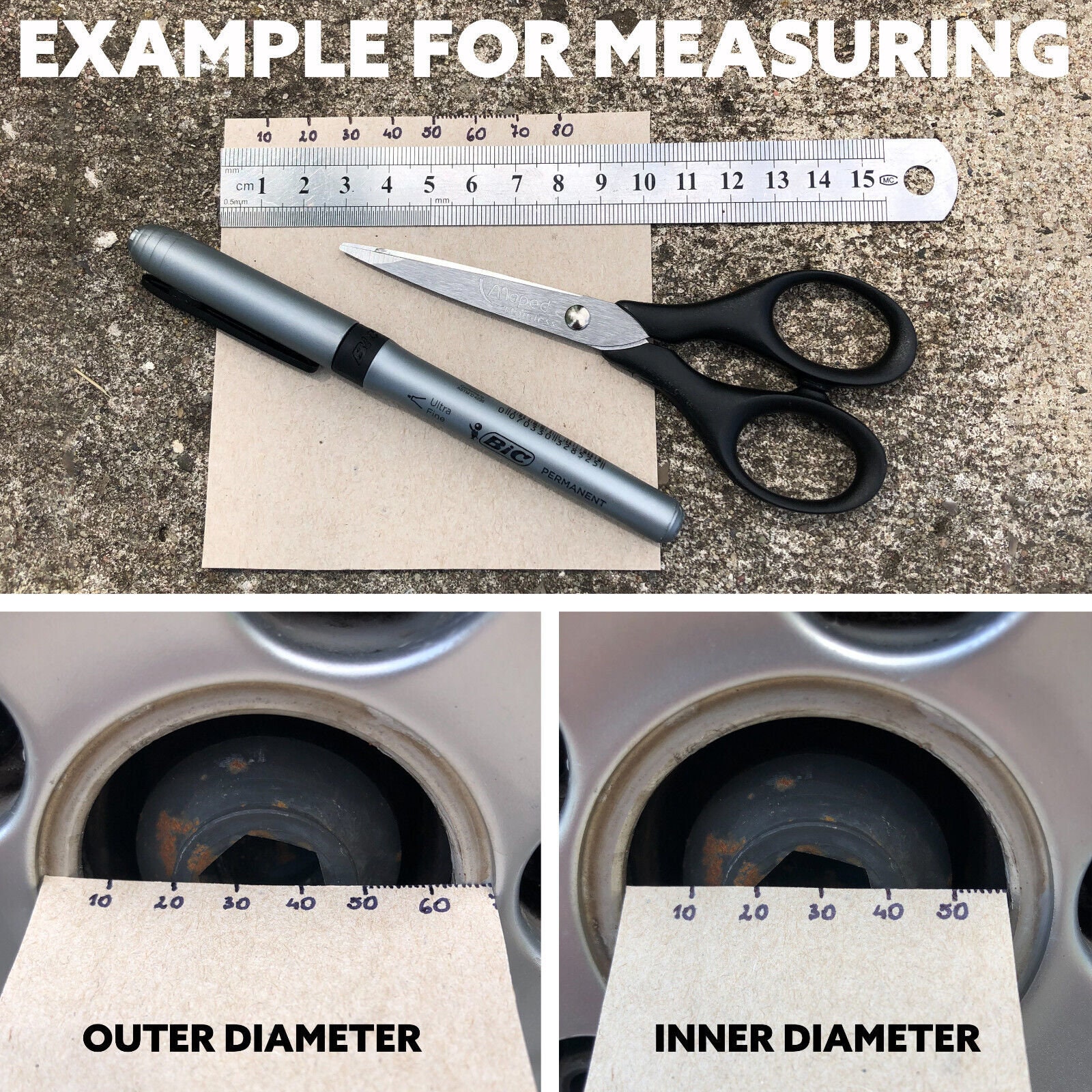 4x 69mm / 56mm for BMW Rims + METAL Chrome Classic Emblems Wheel Center ...