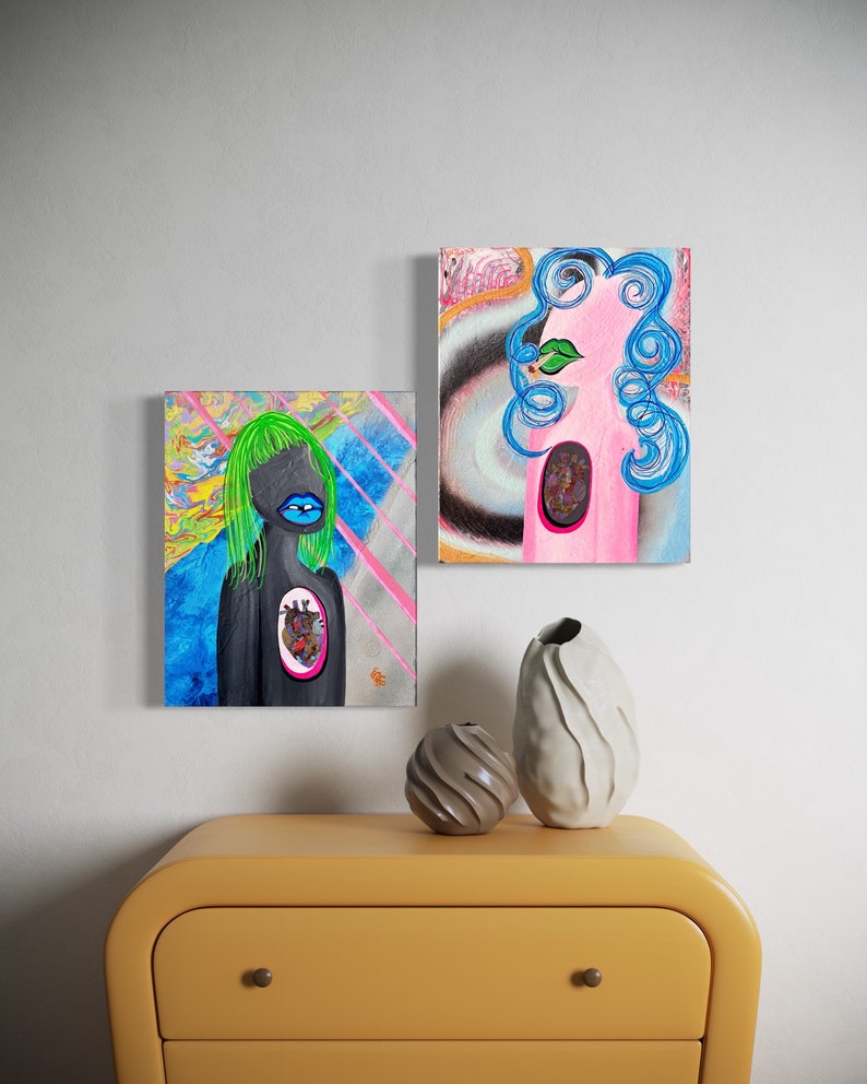 Textured Abstract Interpretive Wall Art 16x20 acrylic Painting, Abtract ...