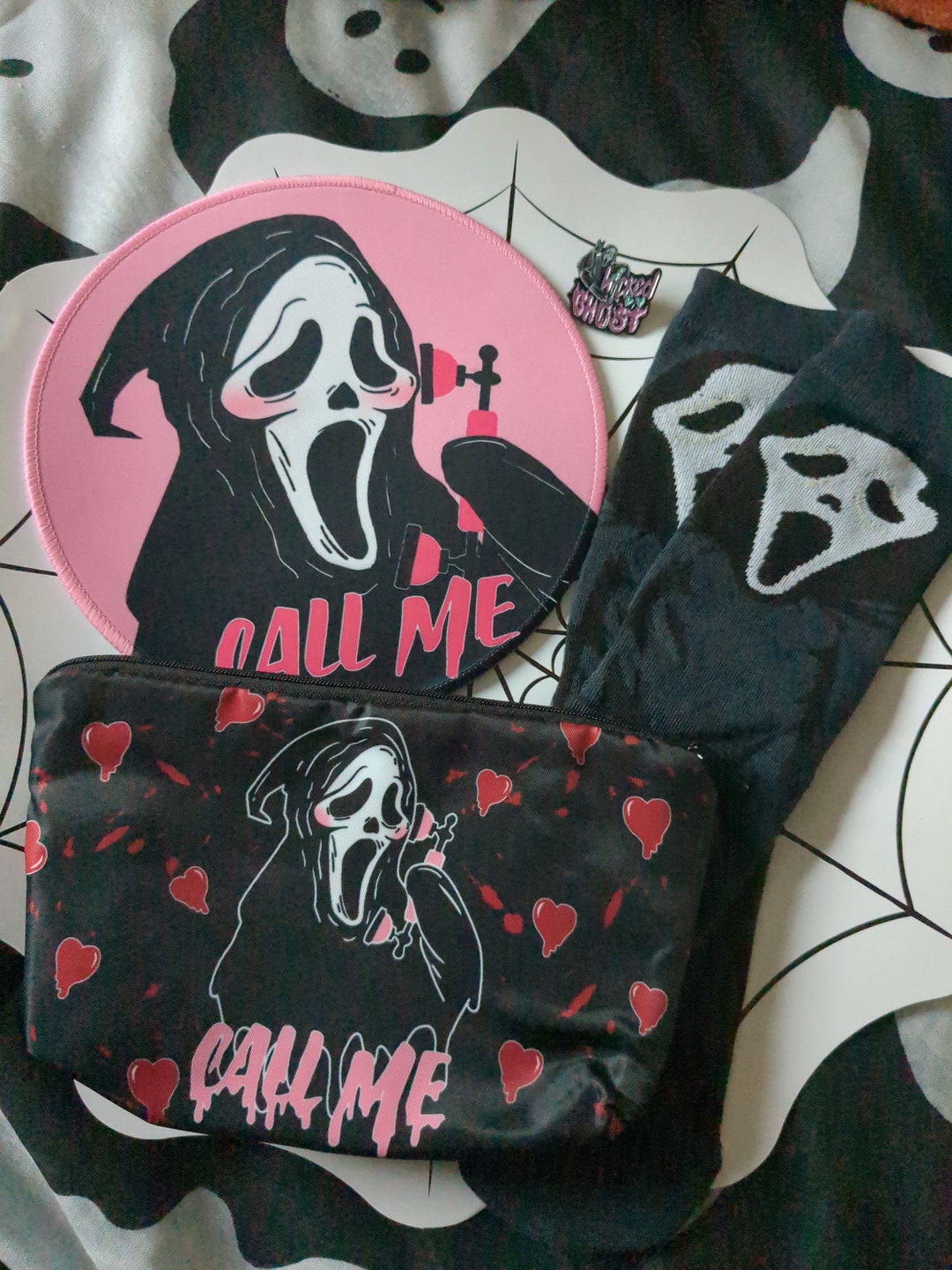 Ultimate Ghostface Gift Box. Scream Fans. Mouse Mat Make up - Etsy