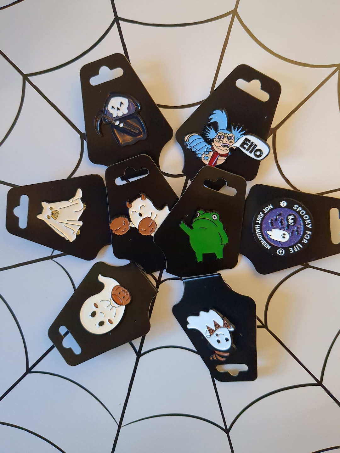 Enamel Pins Ghosts Labyrinth Worm Frog Spooky for Life - Etsy