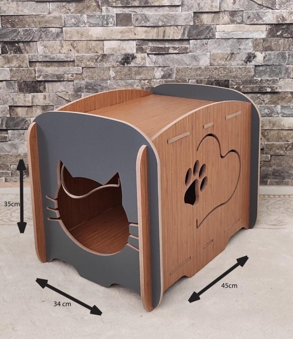 Modern Cat House CNC Files: DIY Pet Shelter Template (digital Download ...