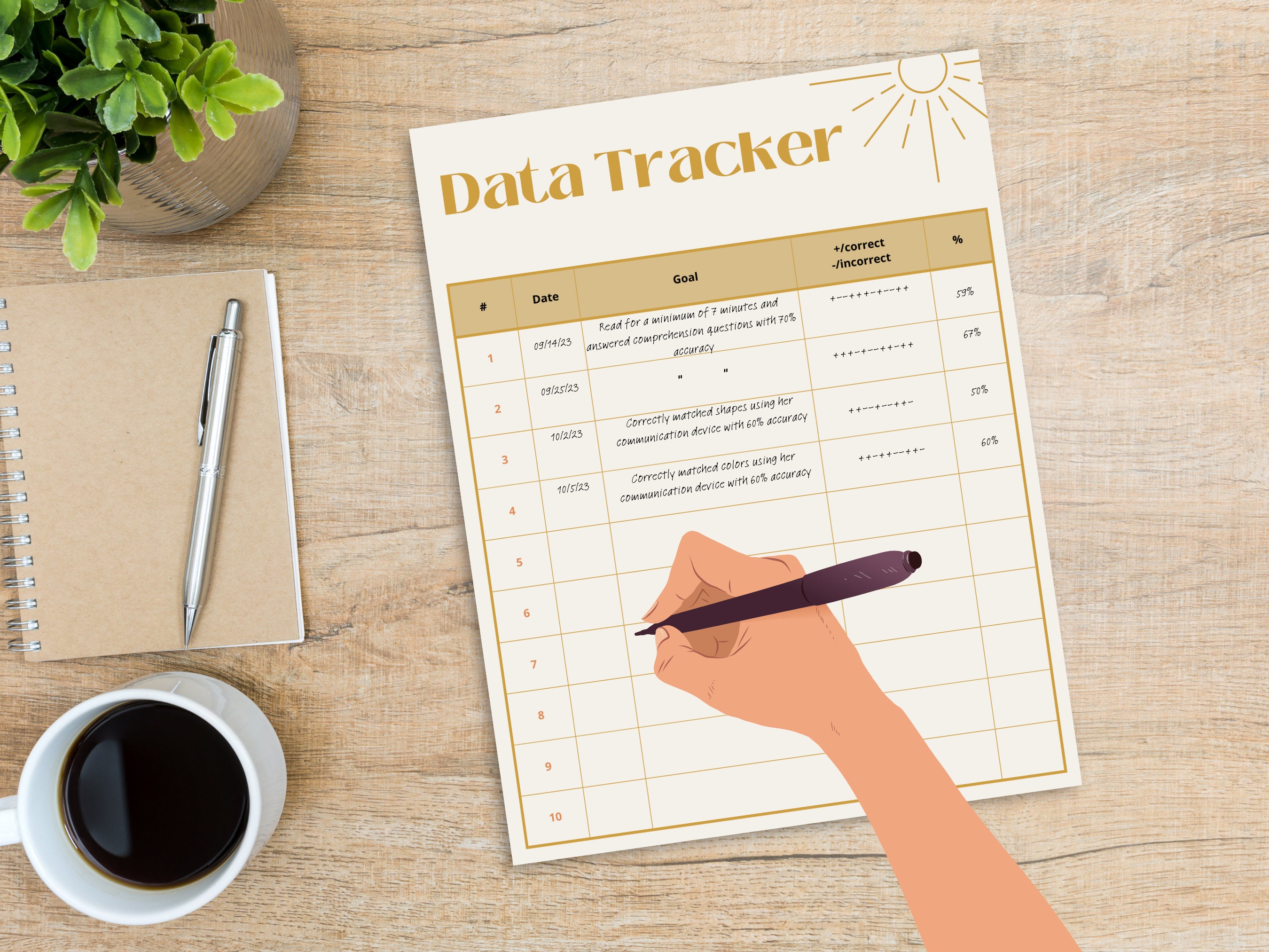 INSTANT DOWNLOAD Boho IEP Goal Data Tracker Bundle Case Manager Goal ...