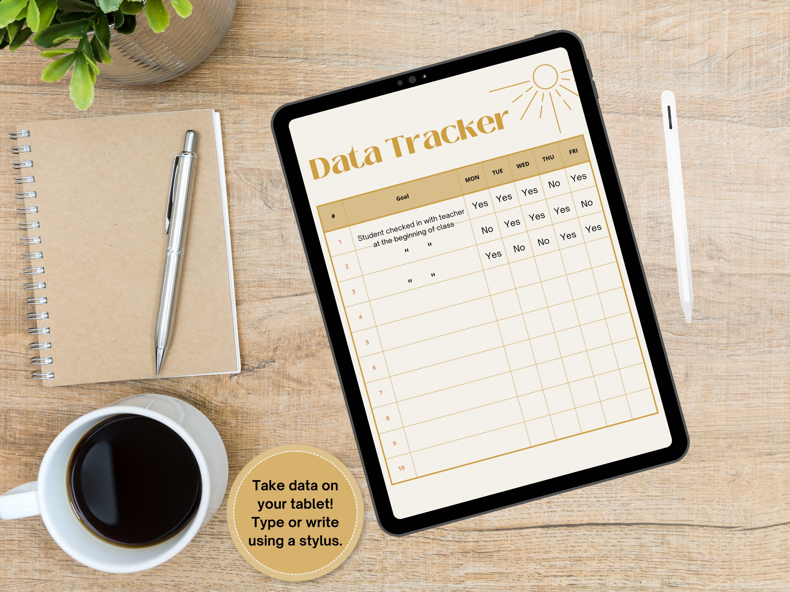 INSTANT DOWNLOAD Boho IEP Goal Data Tracker Bundle Case Manager Goal ...