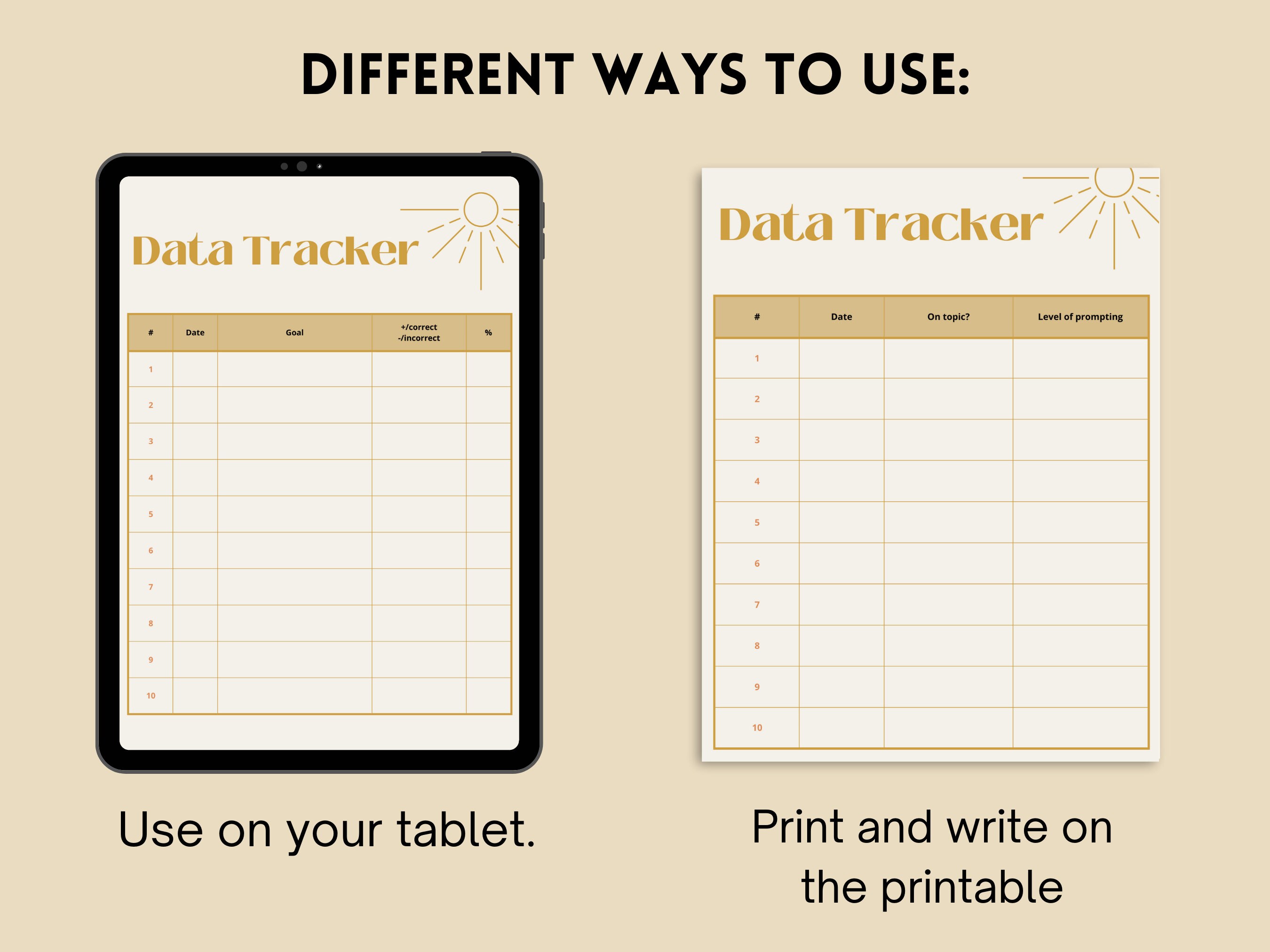 INSTANT DOWNLOAD Boho IEP Goal Data Tracker Bundle Case Manager Goal ...