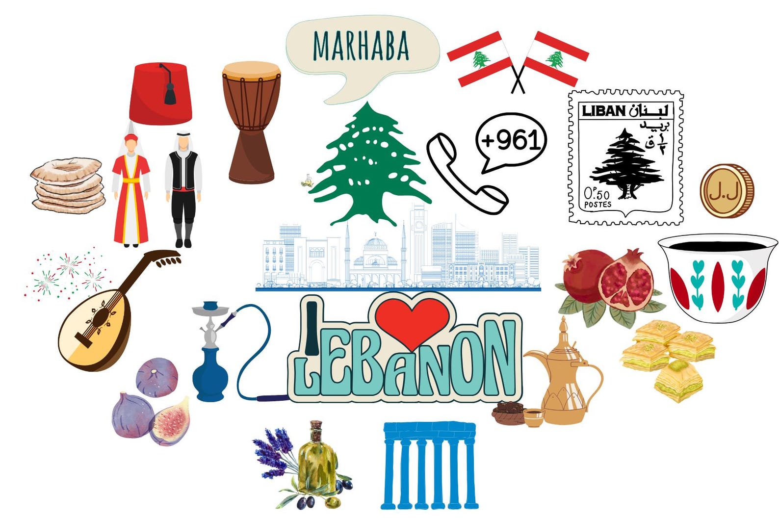 Lebanon Printable | Lebanese Digital Download | Levant| Arabic - Etsy