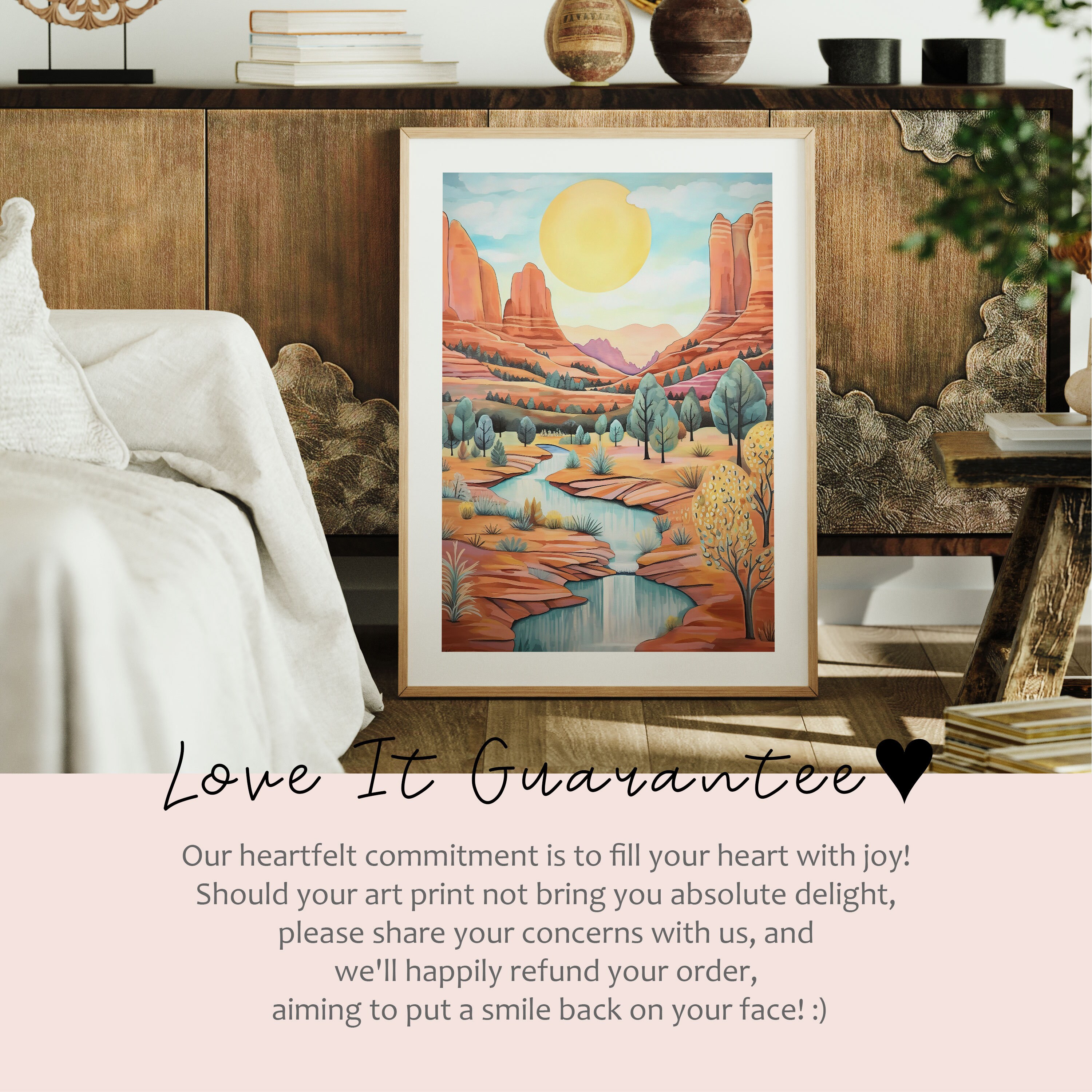 Sedona Arizona Art Print, National Park Watercolor Illustration - Etsy