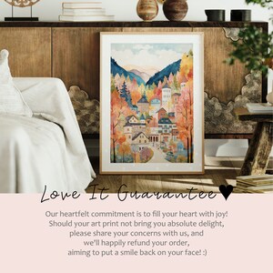 Leavenworth Watercolor Art Print Modern Washington Sate Travel Gift for ...