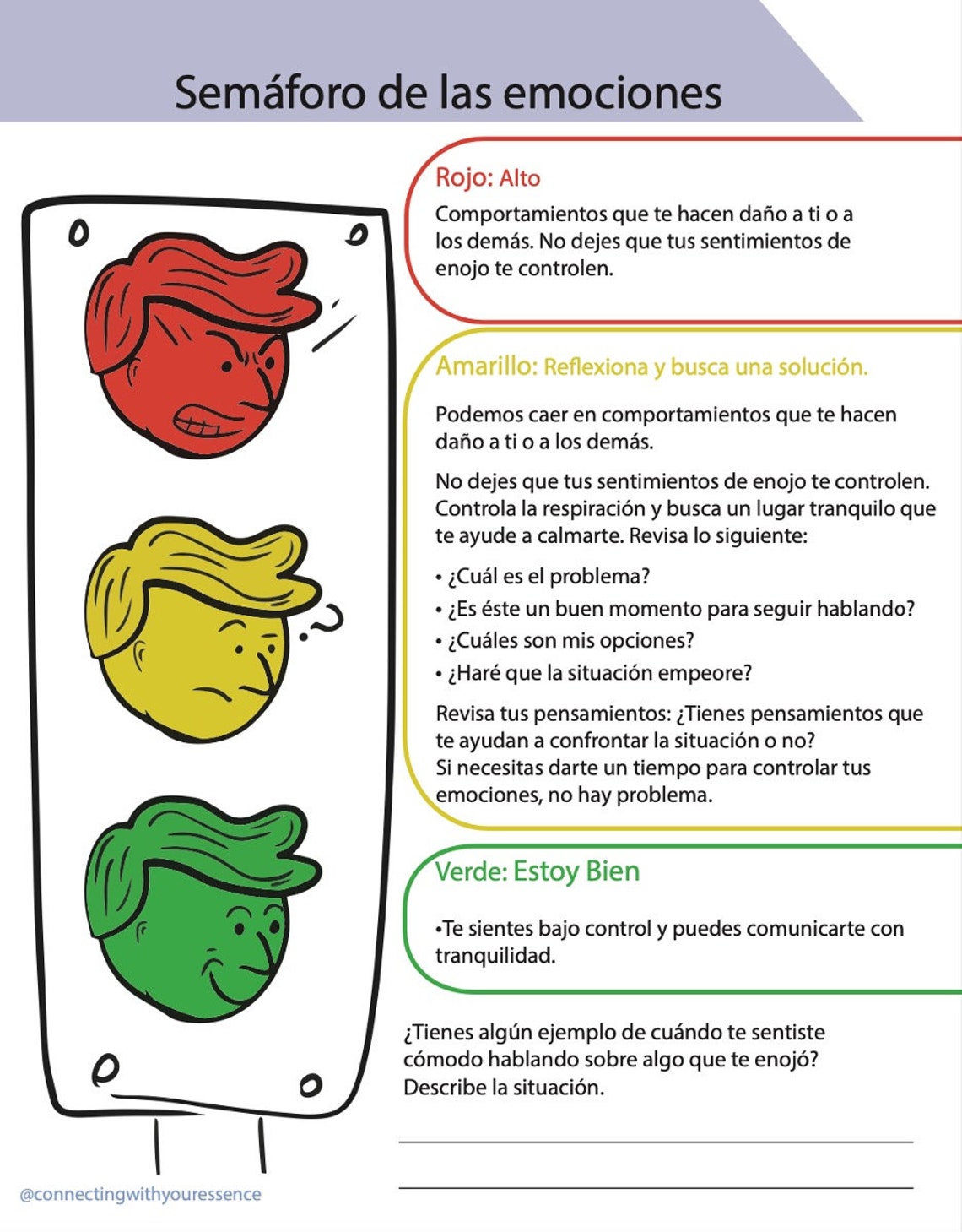 Manejo Del Enojo - 8 a 15 Años - Etsy