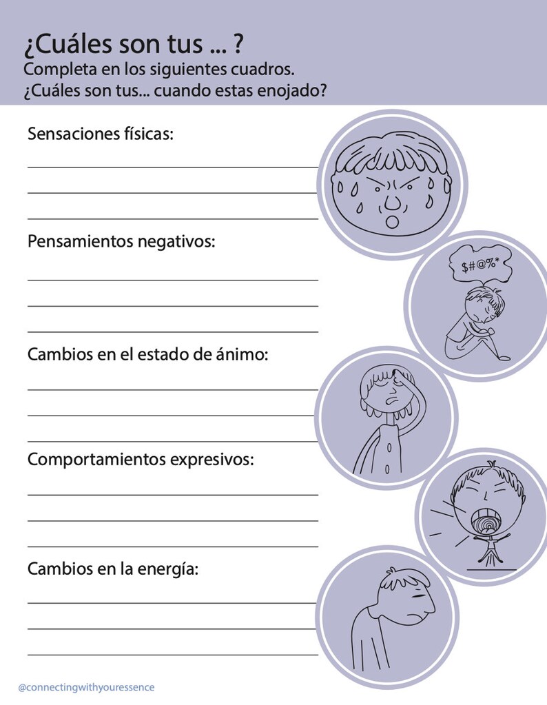Manejo Del Enojo - 8 a 15 Años - Etsy