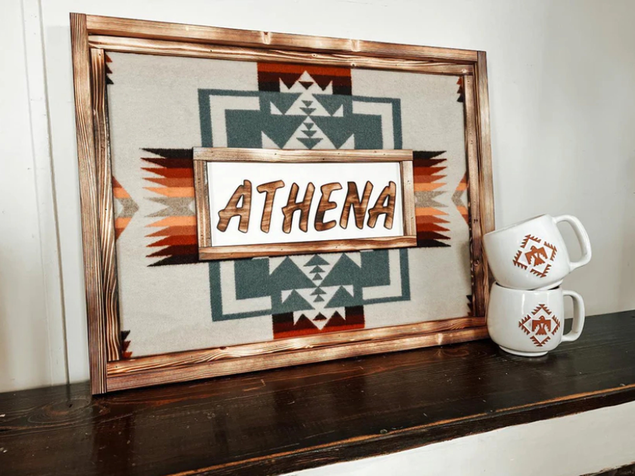 Pendleton Custom Sign // Pendleton Wool // Southwestern Sign // Custom ...