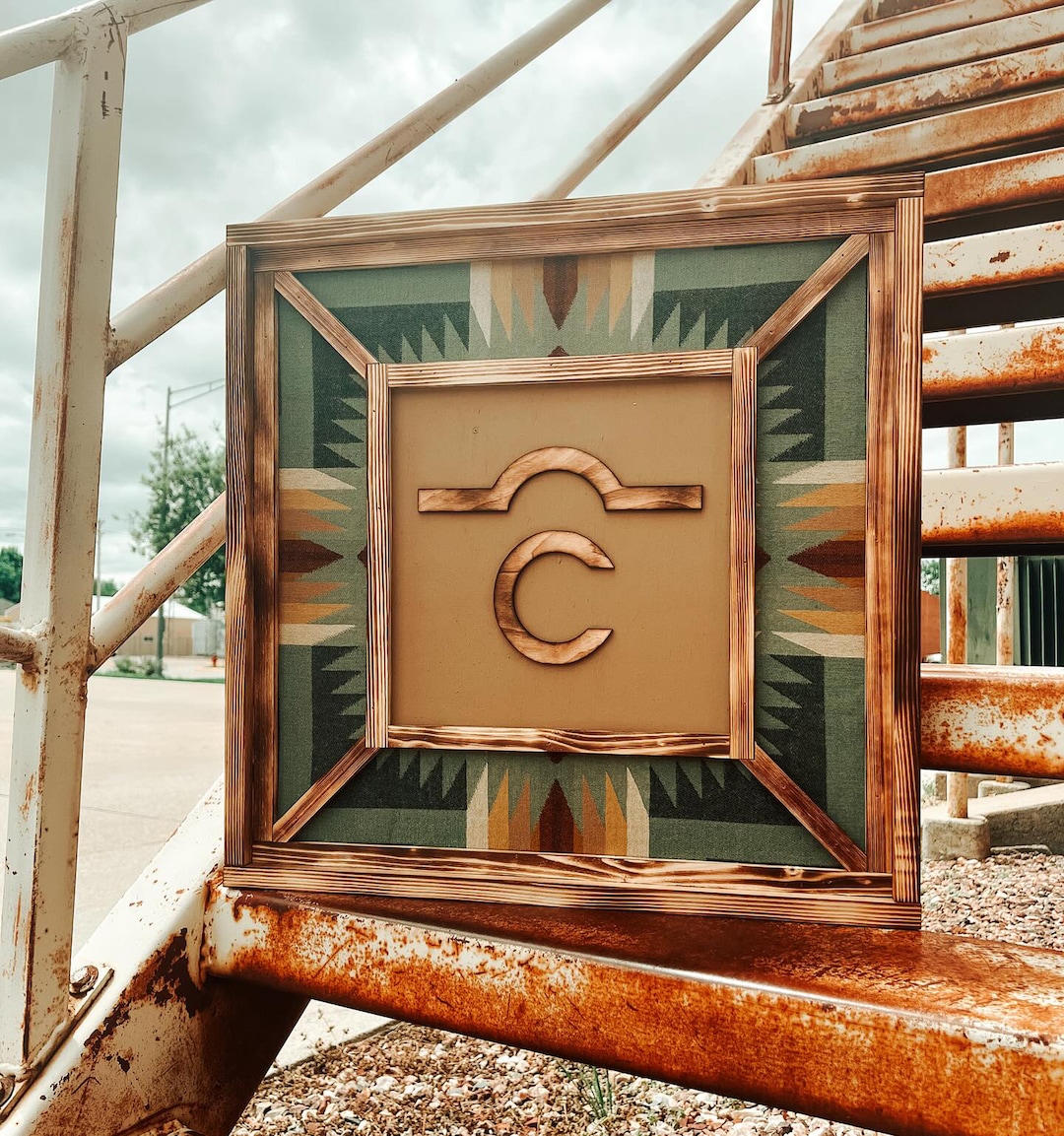 Western Four-sided Branded Sign // Pendleton // Southwestern Sign ...