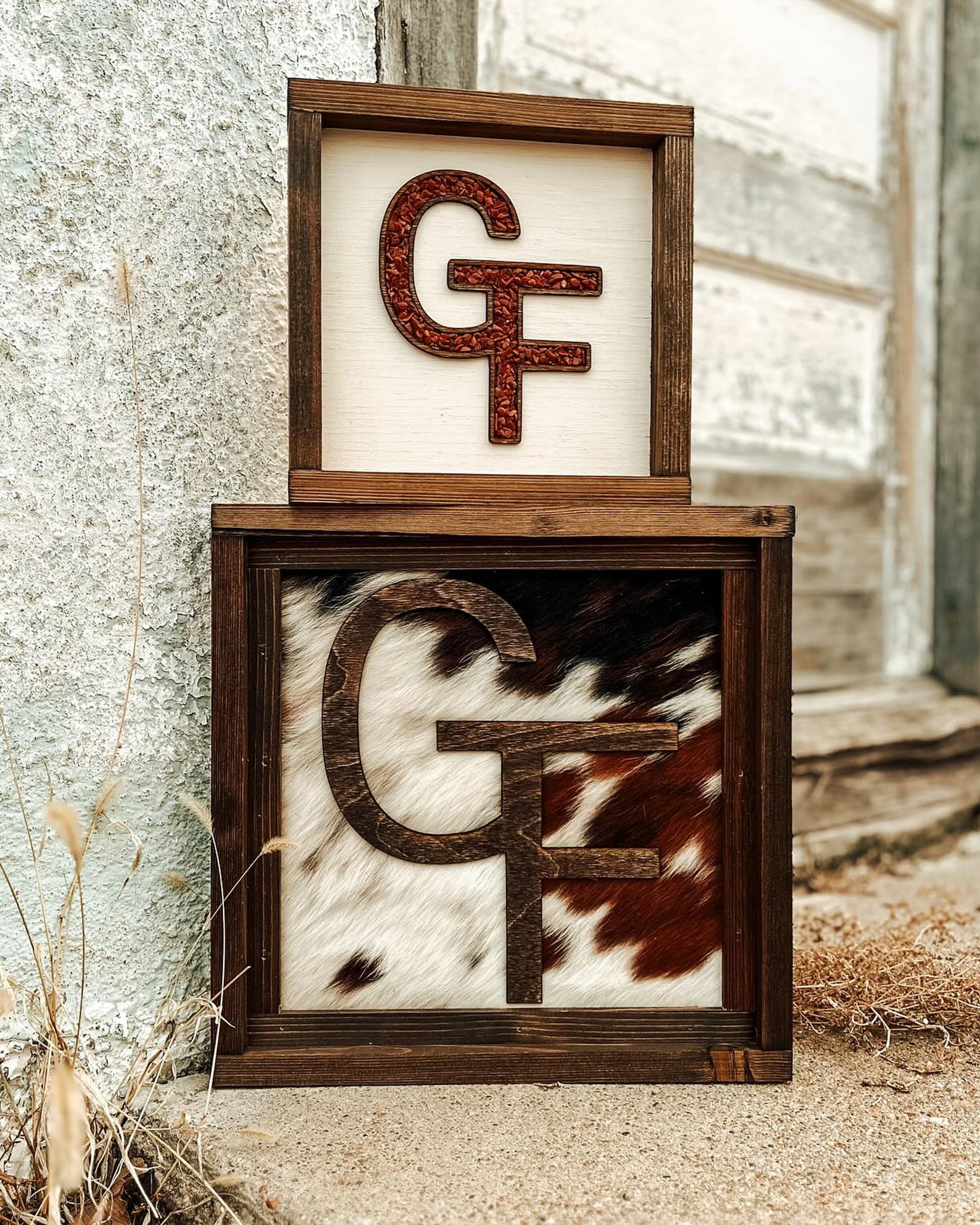 Western Branded Cowhide Sign // Branded Hide // Custom Brand Sign ...