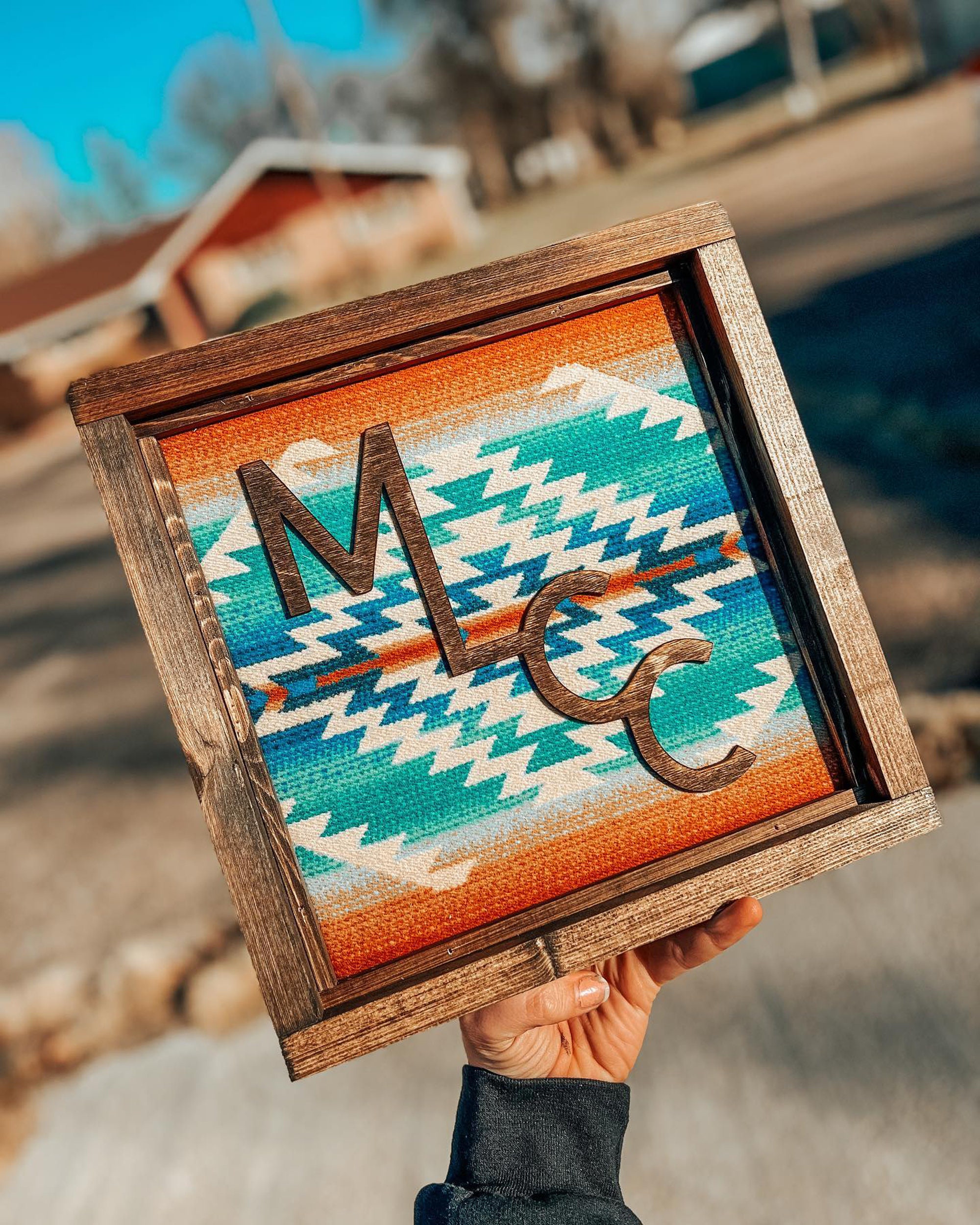 Western Branded Mini Pendleton Sign // Pendleton Wool // Custom Brand ...