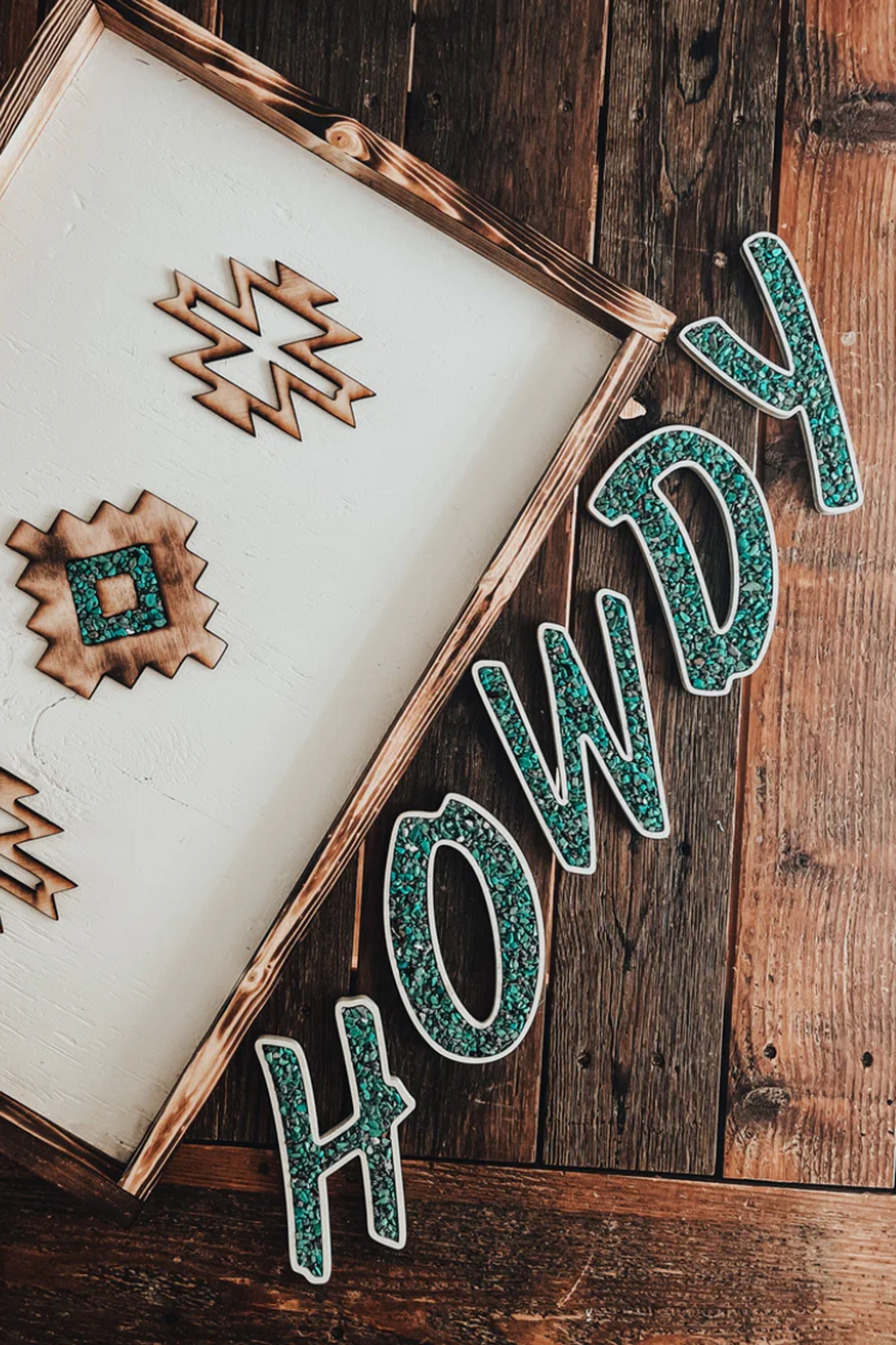 Stone Inlay Letter // Turquoise Stone Letter // Goldstone Letter ...