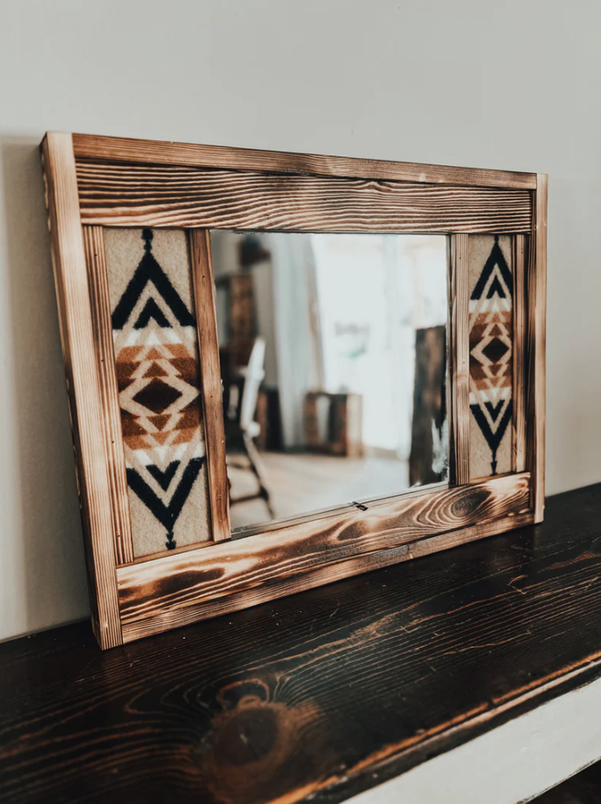 Pendleton Compact Wall Hanger Mirror // Western Home Decor ...