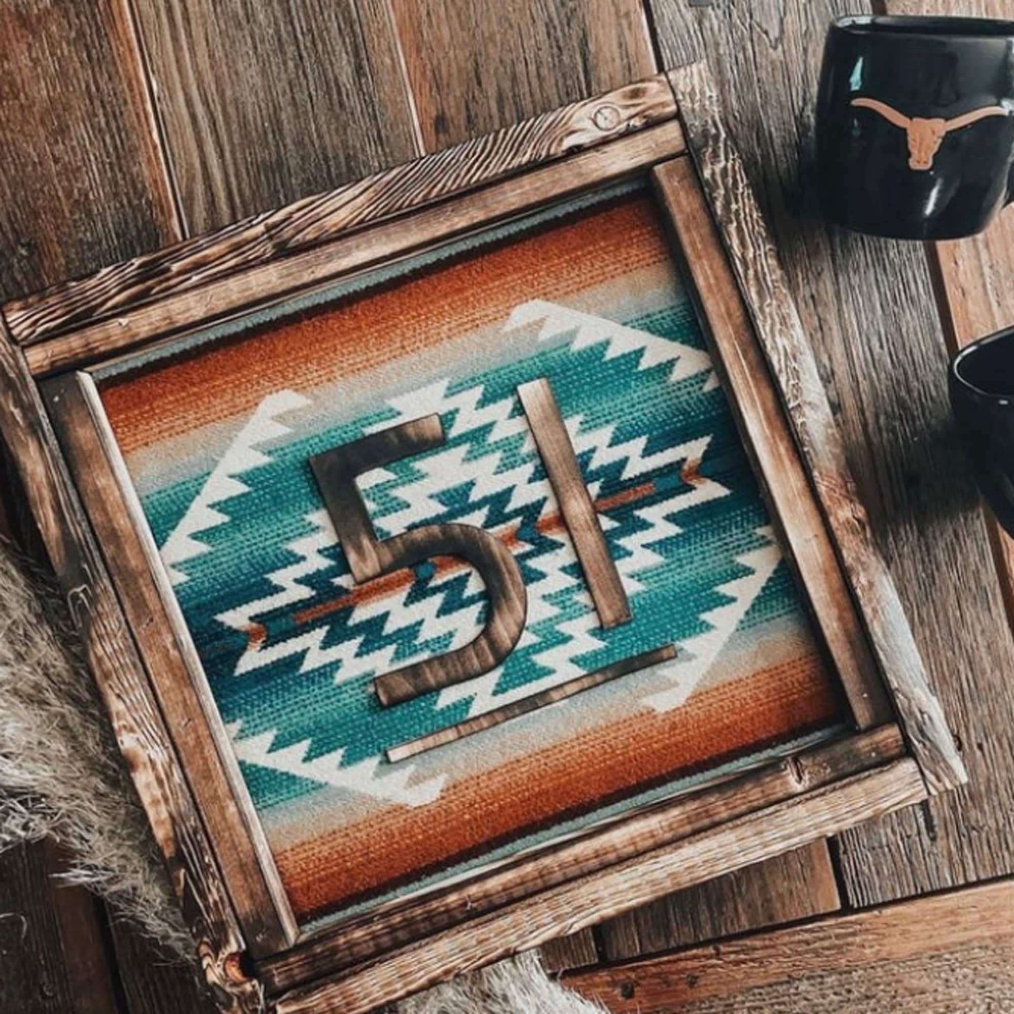 Western Branded Mini Pendleton Sign // Pendleton Wool // Custom Brand ...