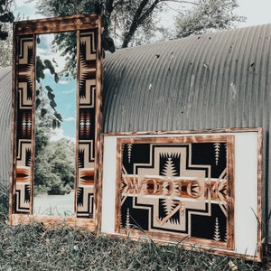 Pendleton Harding Oxford I Original Bunkhouse Mirror Western Home