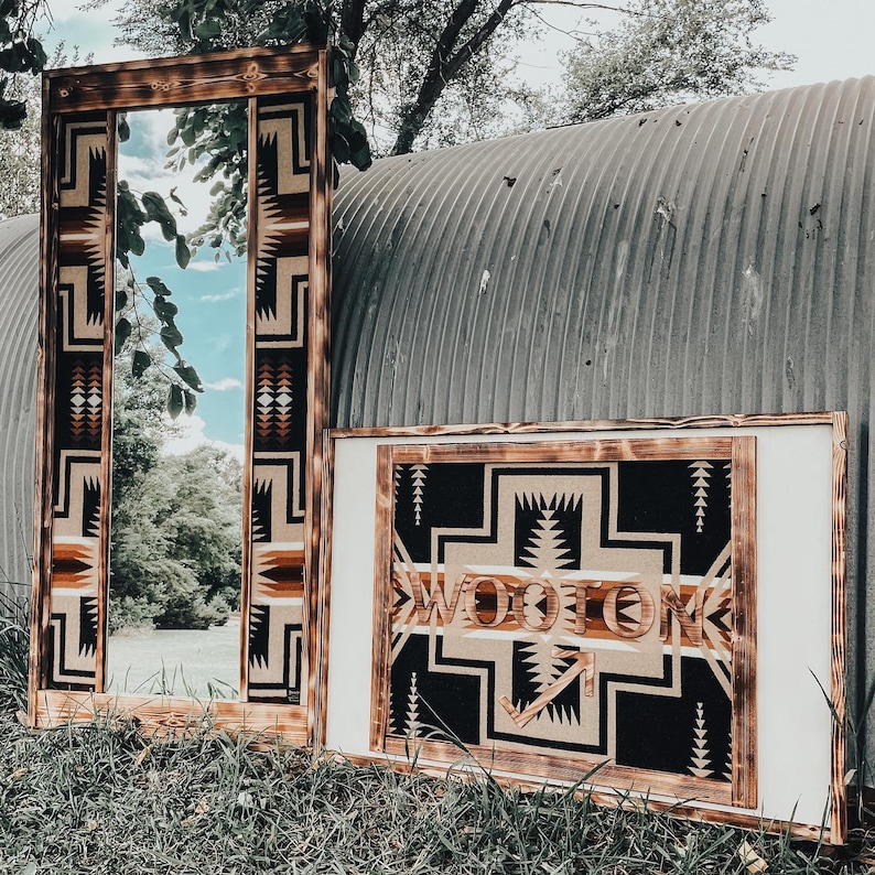 Pendleton Harding Oxford I Original Bunkhouse Mirror Western Home