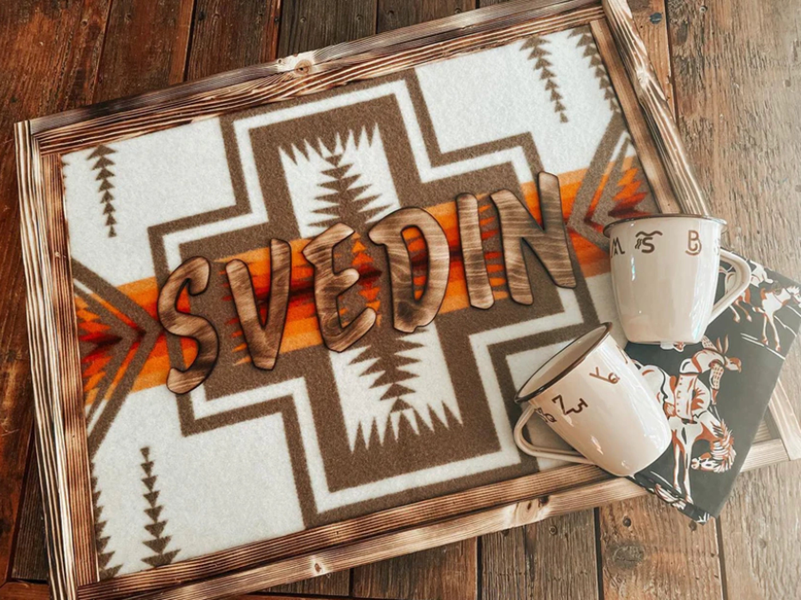 Pendleton Custom Sign // Pendleton Wool // Southwestern Sign // Custom ...