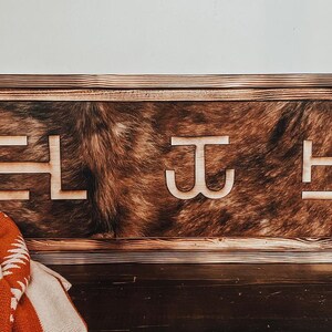 Western Branded Cowhide Sign // Branded Hide // Custom Brand Sign ...