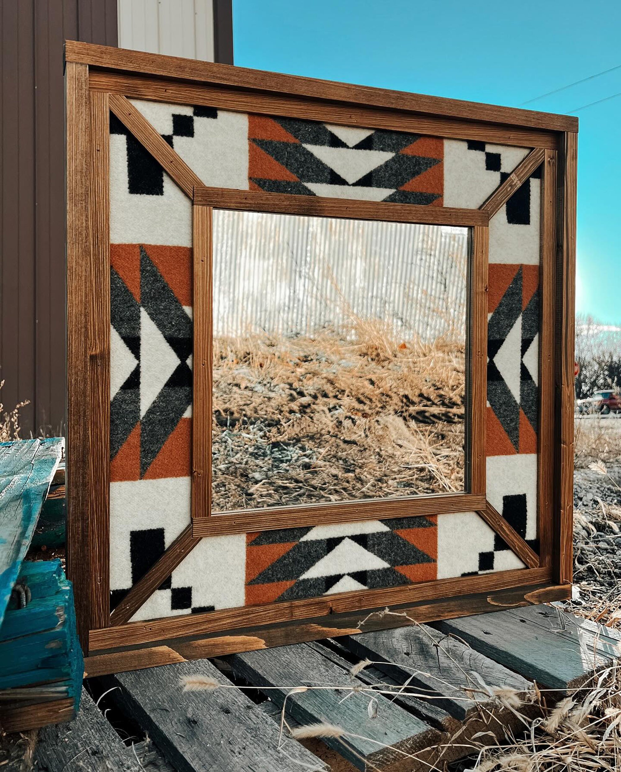 Pendleton Square Wall Hanger Mirror // Western Home Decor ...