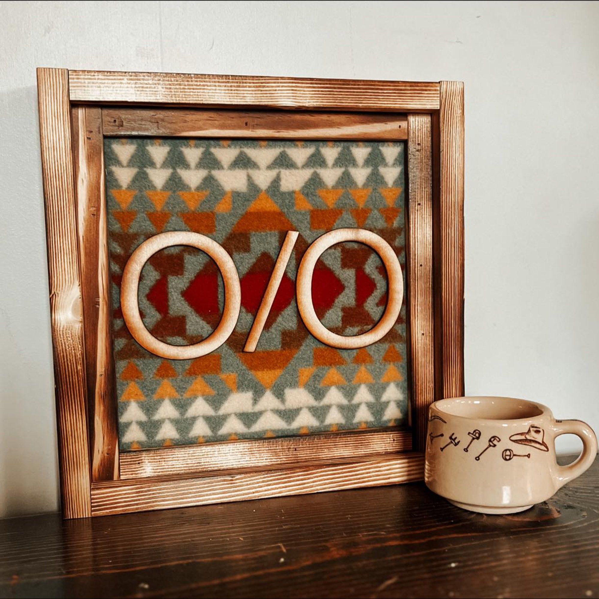 Western Branded Mini Pendleton Sign // Pendleton Wool // Custom Brand ...