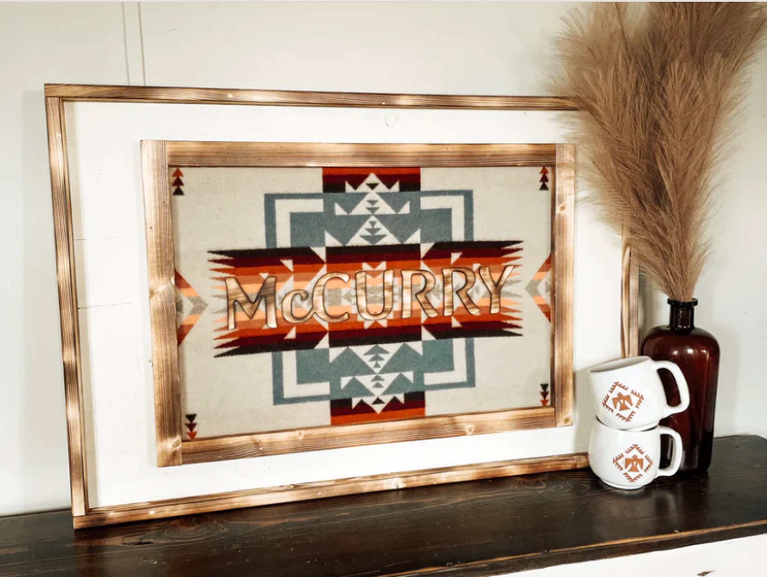 Pendleton Custom Sign // Pendleton Wool // Southwestern Sign // Custom ...