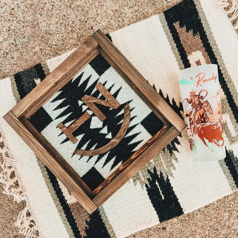 Western Branded Mini Pendleton Sign // Pendleton Wool // Custom Brand ...