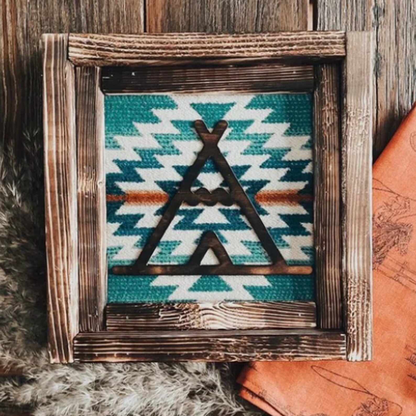 Western Branded Mini Pendleton Sign // Pendleton Wool // Custom Brand ...