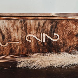 Western Branded Cowhide Sign // Branded Hide // Custom Brand Sign ...