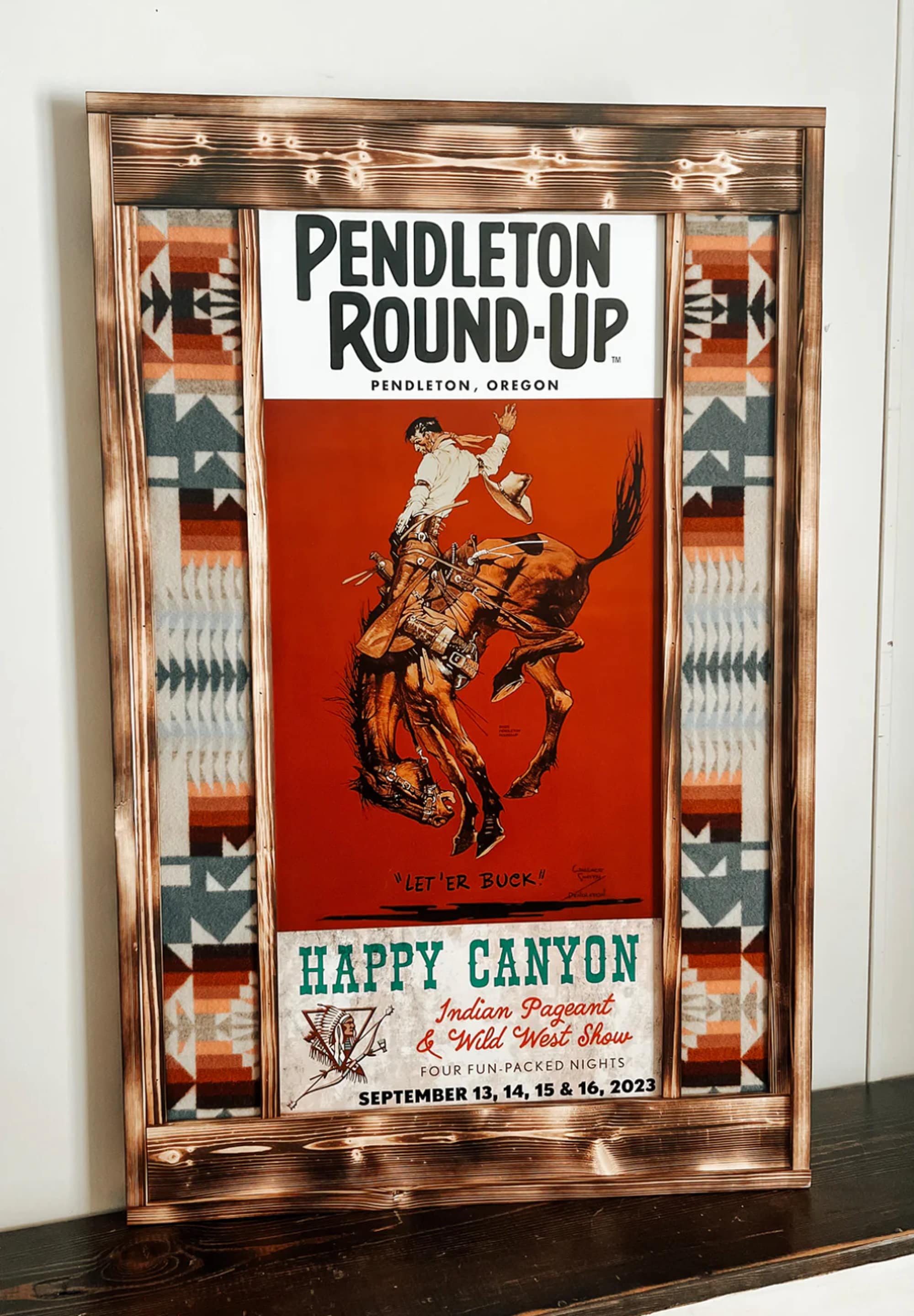 Pendleton Framed 2024 Pendleton Round-up Poster // Western Home Decor ...