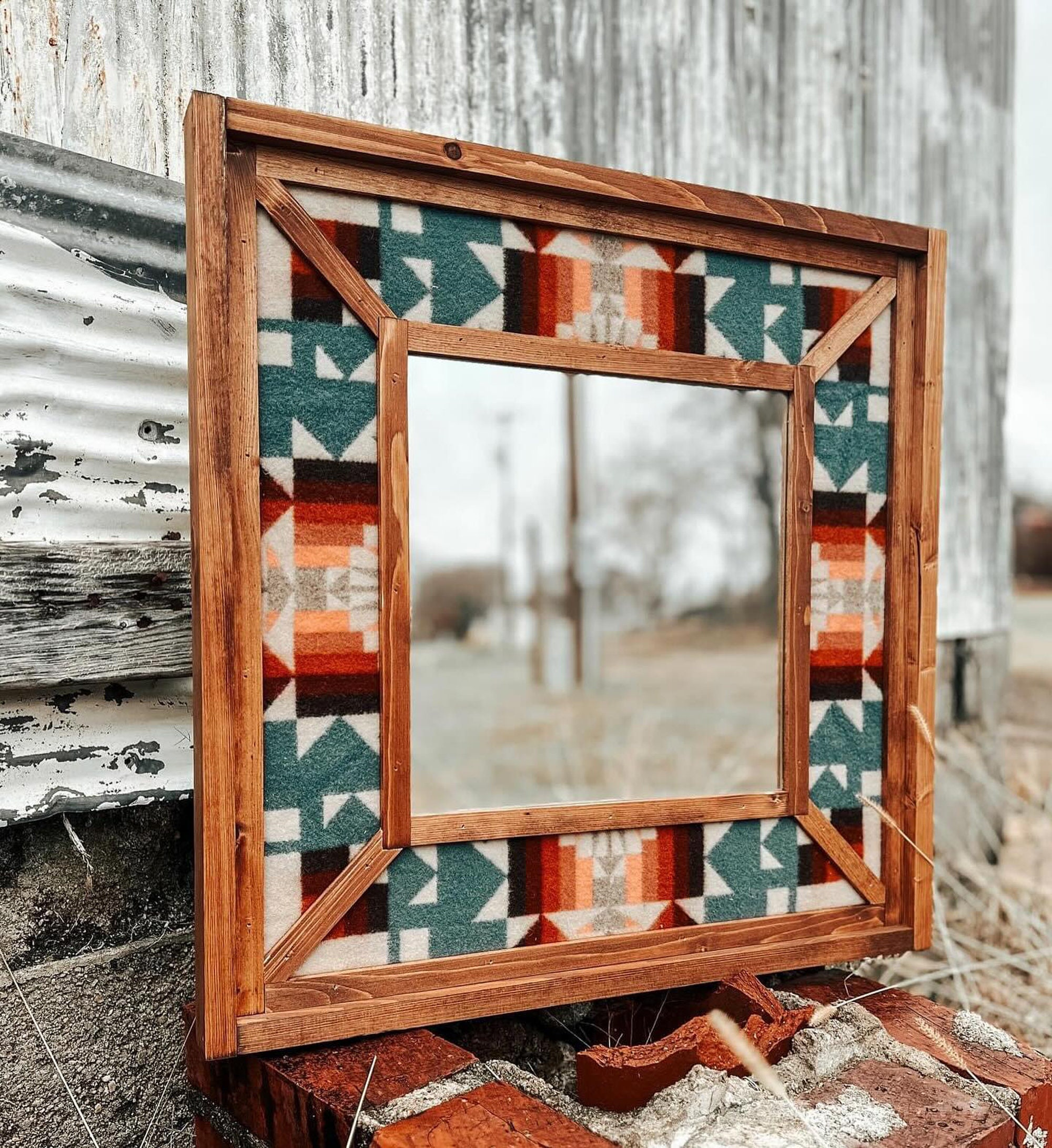 Pendleton Square Wall Hanger Mirror // Western Home Decor ...