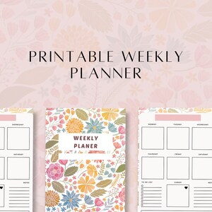 Printable Weekly Planner - Etsy