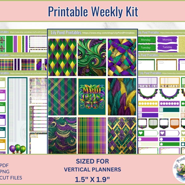 Mardi Gras 2026 Calendar - Etsy