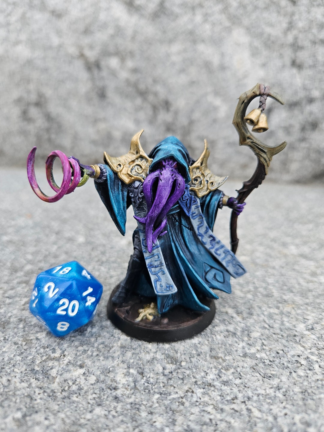 Painted Mindflayer Dnd Miniature, Mini, TTRPG, Dungeons and Dragons ...