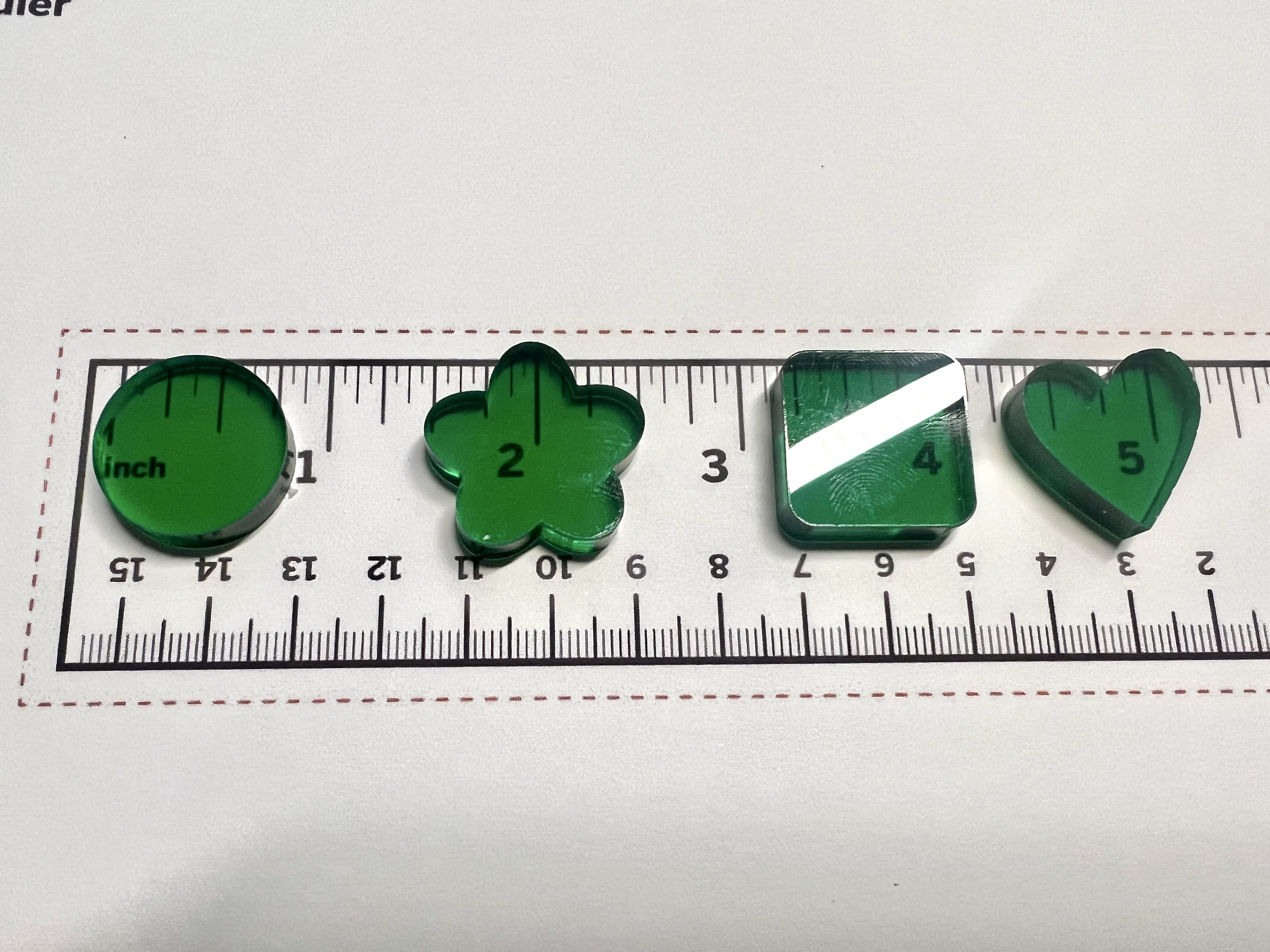 Acrylic Craft Shapes 9 Colors 4 Shapes SET OF 4 - Etsy