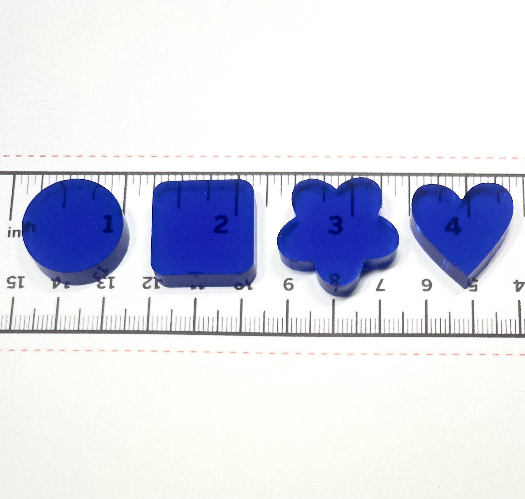 Acrylic Craft Shapes 9 Colors 4 Shapes SET OF 4 - Etsy