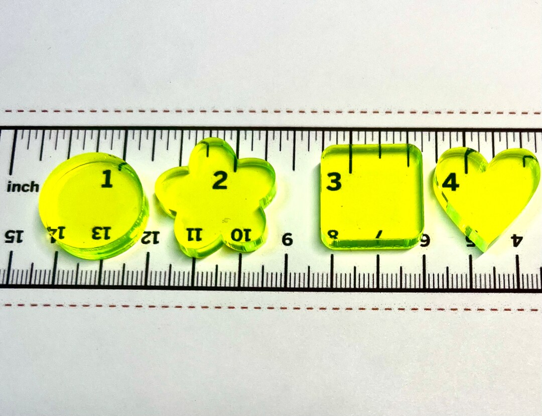 Acrylic Craft Shapes 9 Colors 4 Shapes SET OF 4 - Etsy