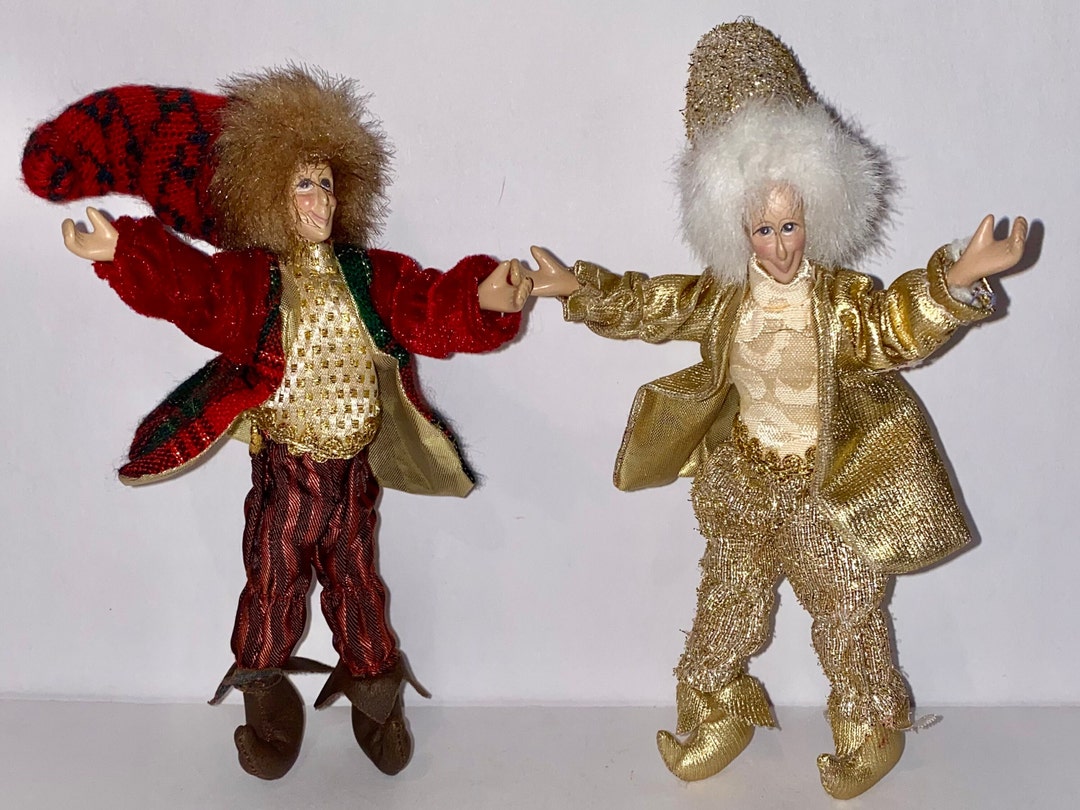 Vintage Whimsical Elves/jester Figurines Set of 2 - Etsy