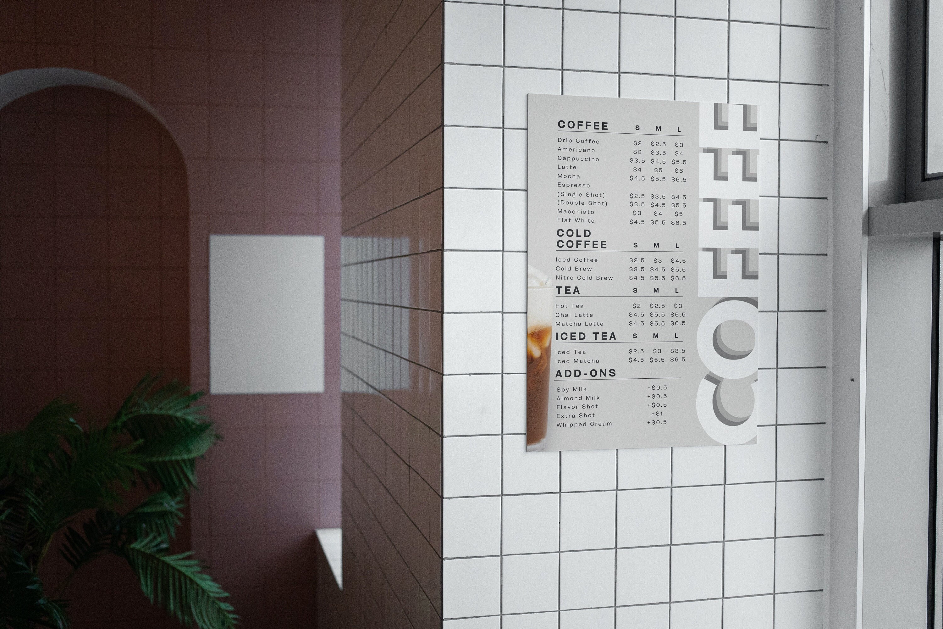 Minimalist Coffee Shop Menu Board Coffee Bar Sign Coffee Menu Coffee ...