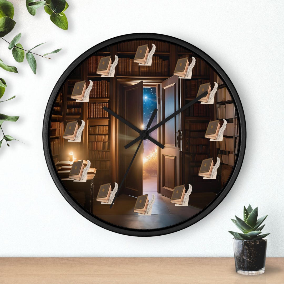 Get Lost in a Book Wall Clock/ Book Lovers/ Home Decor/ Unique Clocks ...