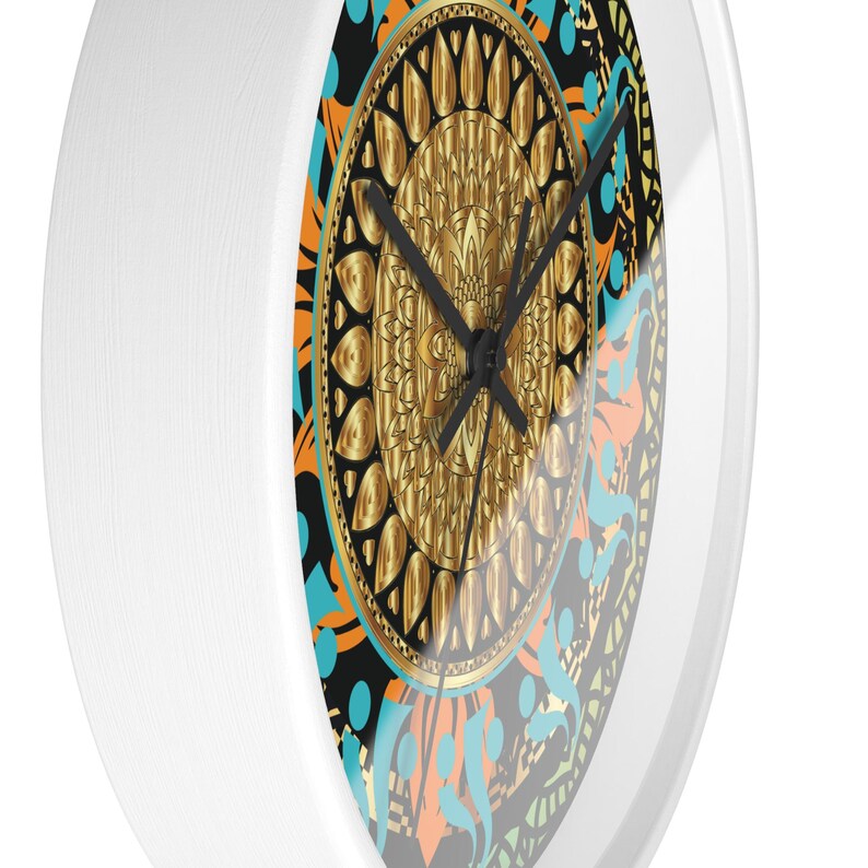 Medallion Wall Clock, Home Decor, Colorful Clocks, Unique Gifts - Etsy