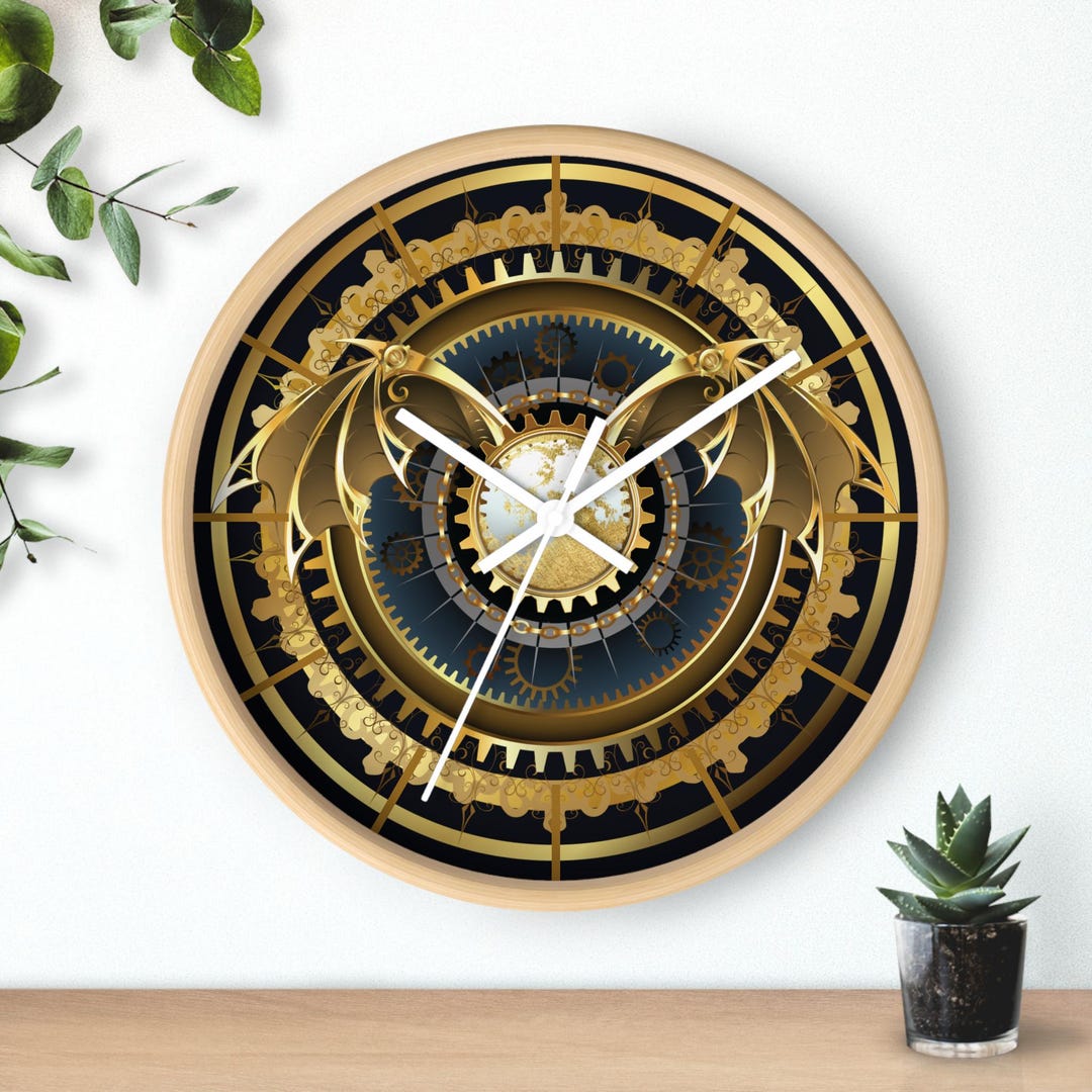 Steampunk Wizard Wall Clock, Home Decor, Unique Clocks, Fun Room Decor ...